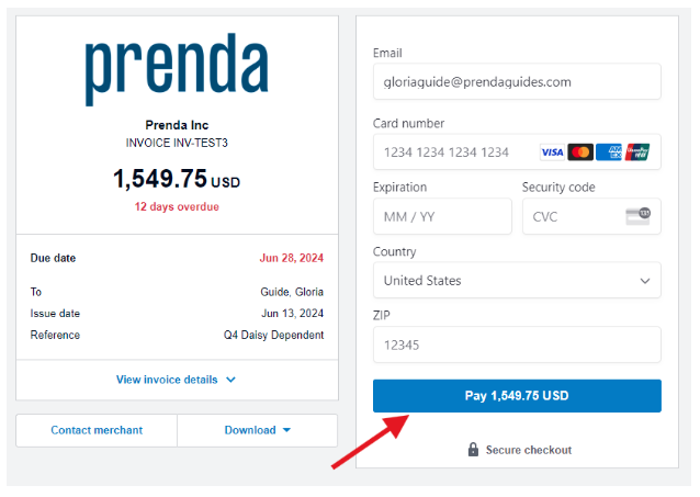 AZ ESA Invoice Payment Instructions